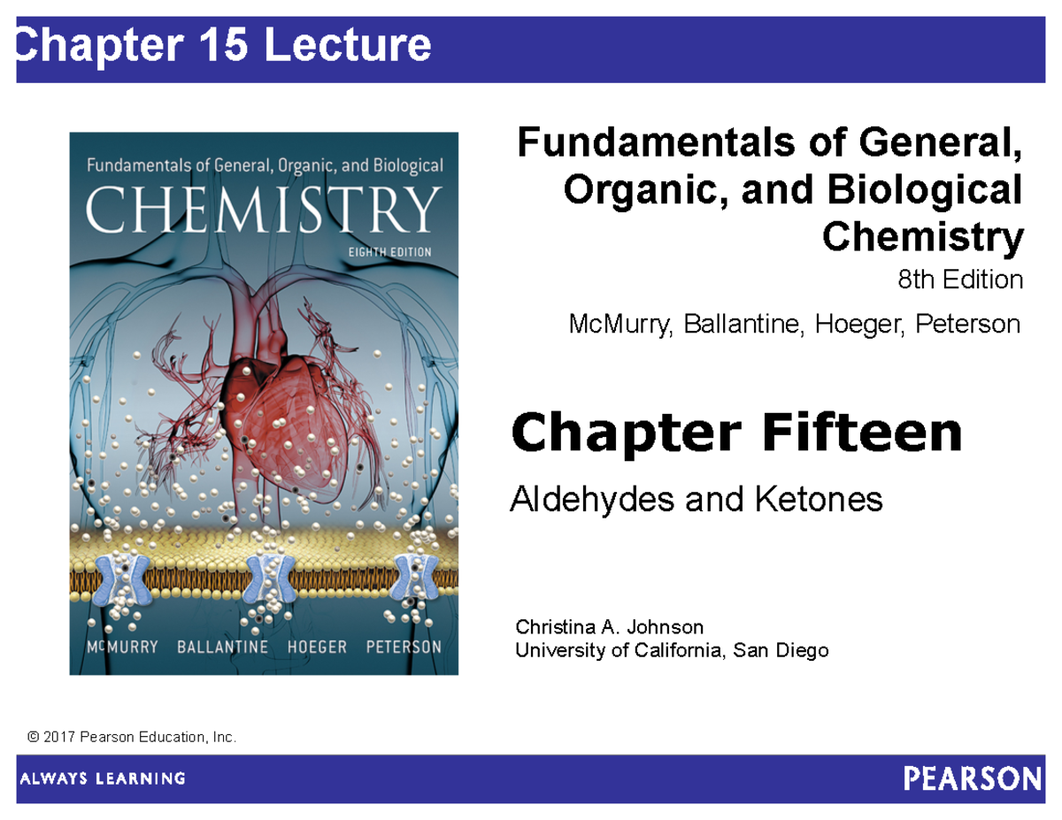 Chm 252 chapter 15(1)6 - amines - Chapter 2 Lecture Chapter Fifteen Aldehydes and Ketones - Studocu