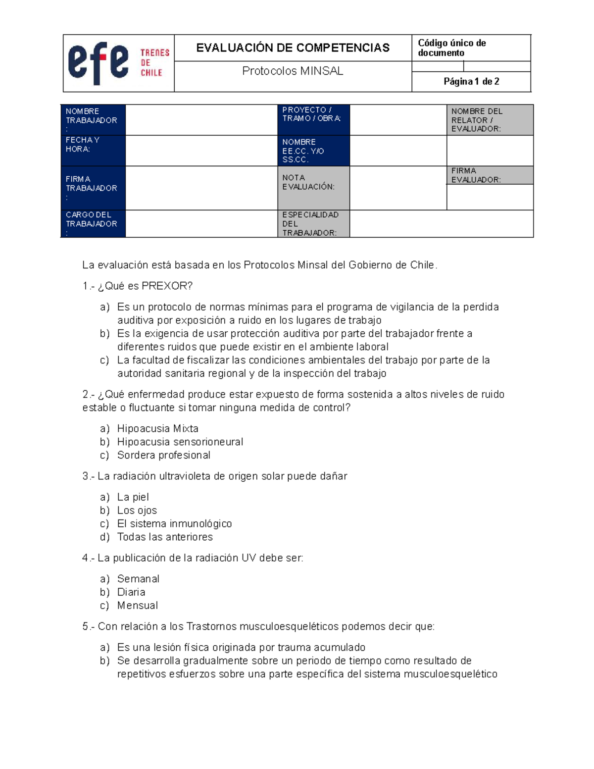 Prueba 3 Evaluacion de competencias - EVALUACIÓN DE COMPETENCIAS Código ...