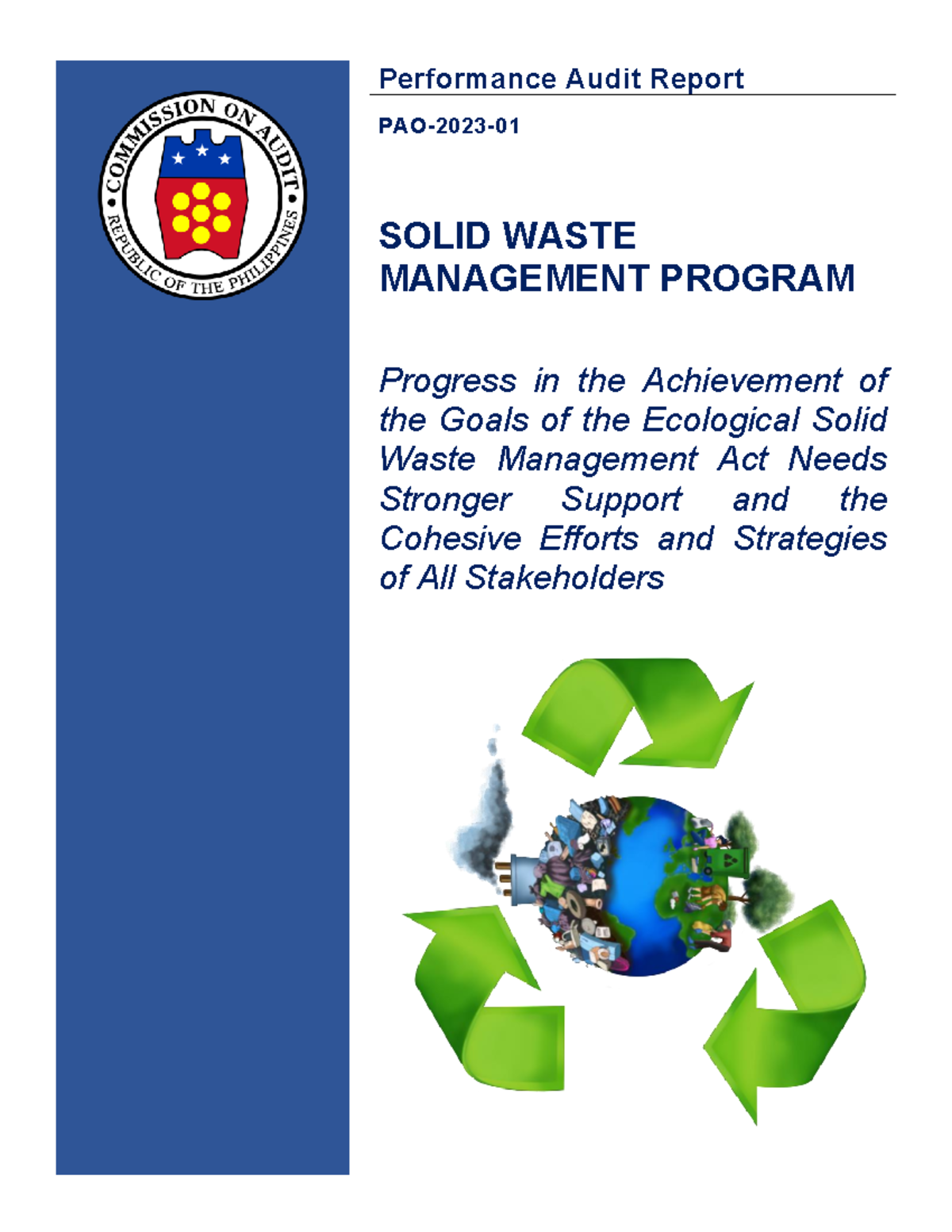 Solid Waste Management Program Audit PAO 2023 01 Report Summary - Studocu