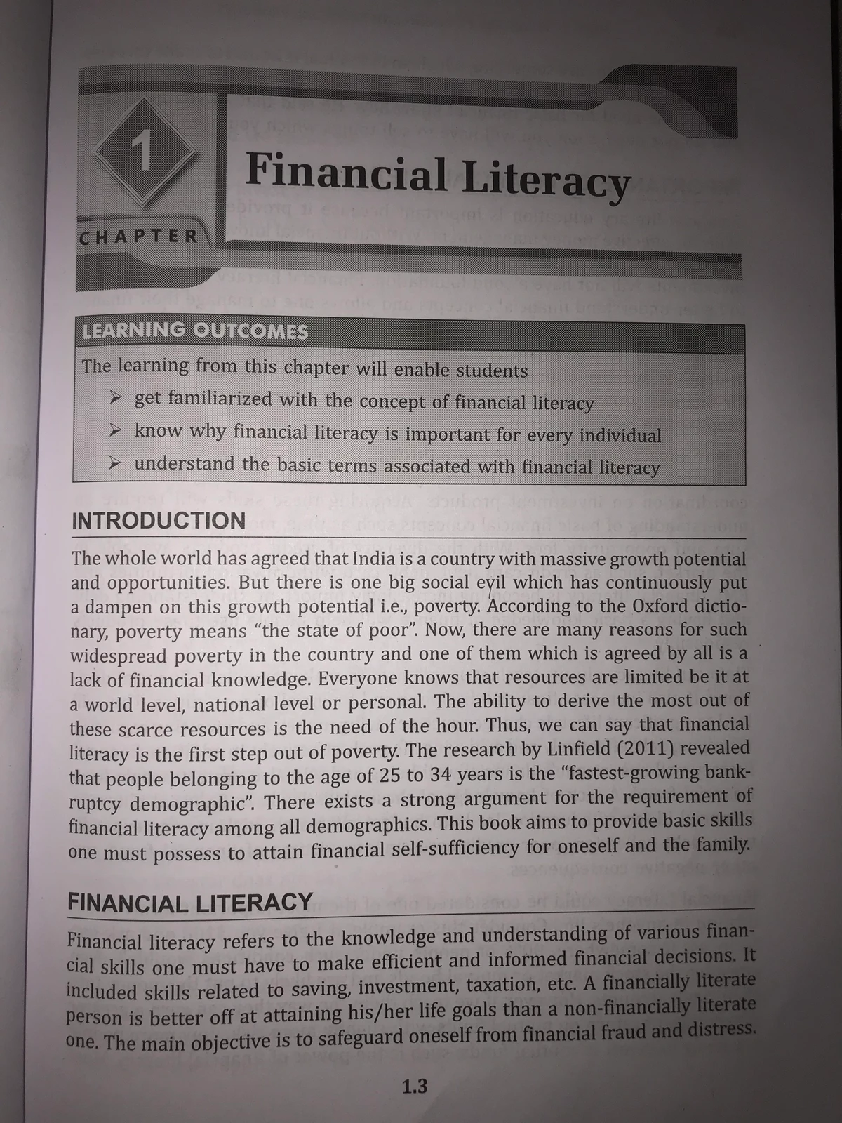 Financial Literacy Paper - Sem 3 - 16 Jan 2024 - 6967000008 - Studocu