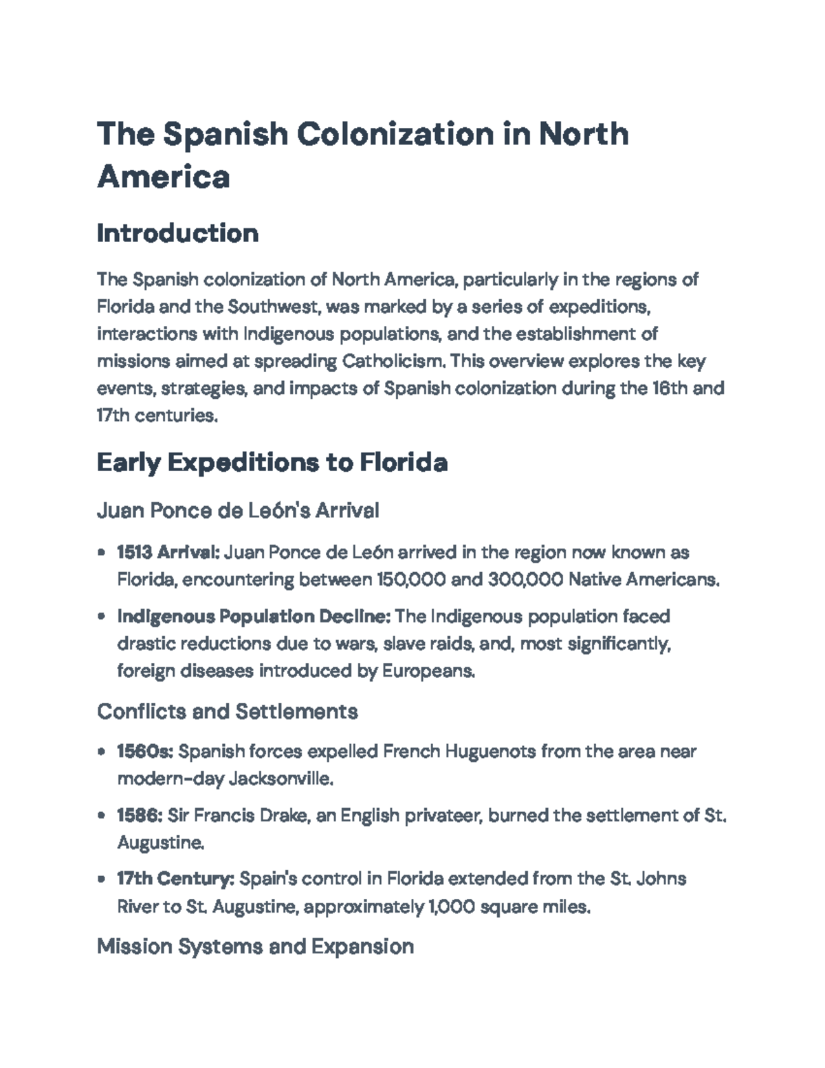 Spanish Colonization in North America: Key Events and Impacts - The ...