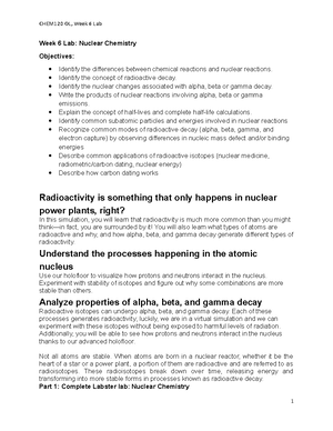 Week 2 Lab-Periodic Table and Ionic and Covalent Bonds - Name: OL Lab 2 ...