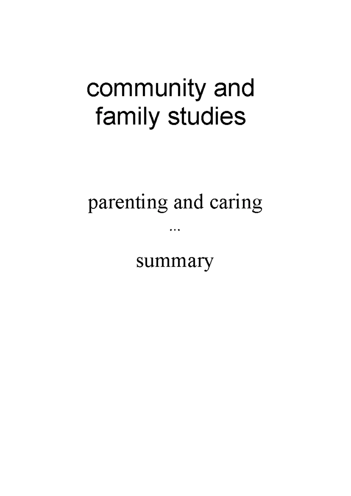 CAFS - Prelim Notes Resource Management - COMMUNITY AND FAMILY STUDIES ...