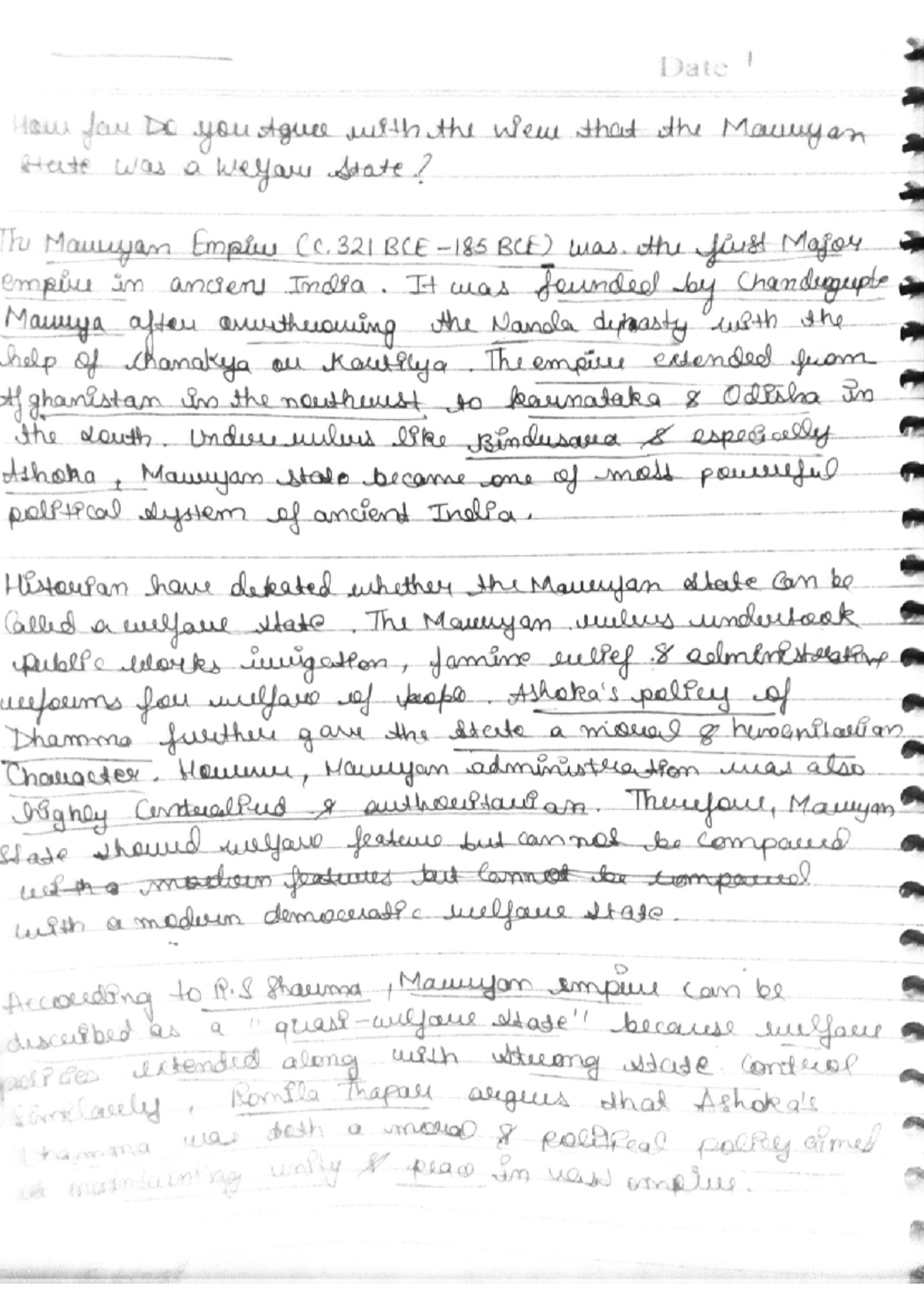 The Mauryan State: Welfare Features and Centralized Control (ACE 321 ...