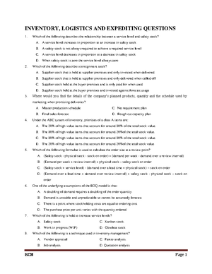 Exam Practice - L2M534 - Question Paper - CIPS Level 2 – Certificate in ...