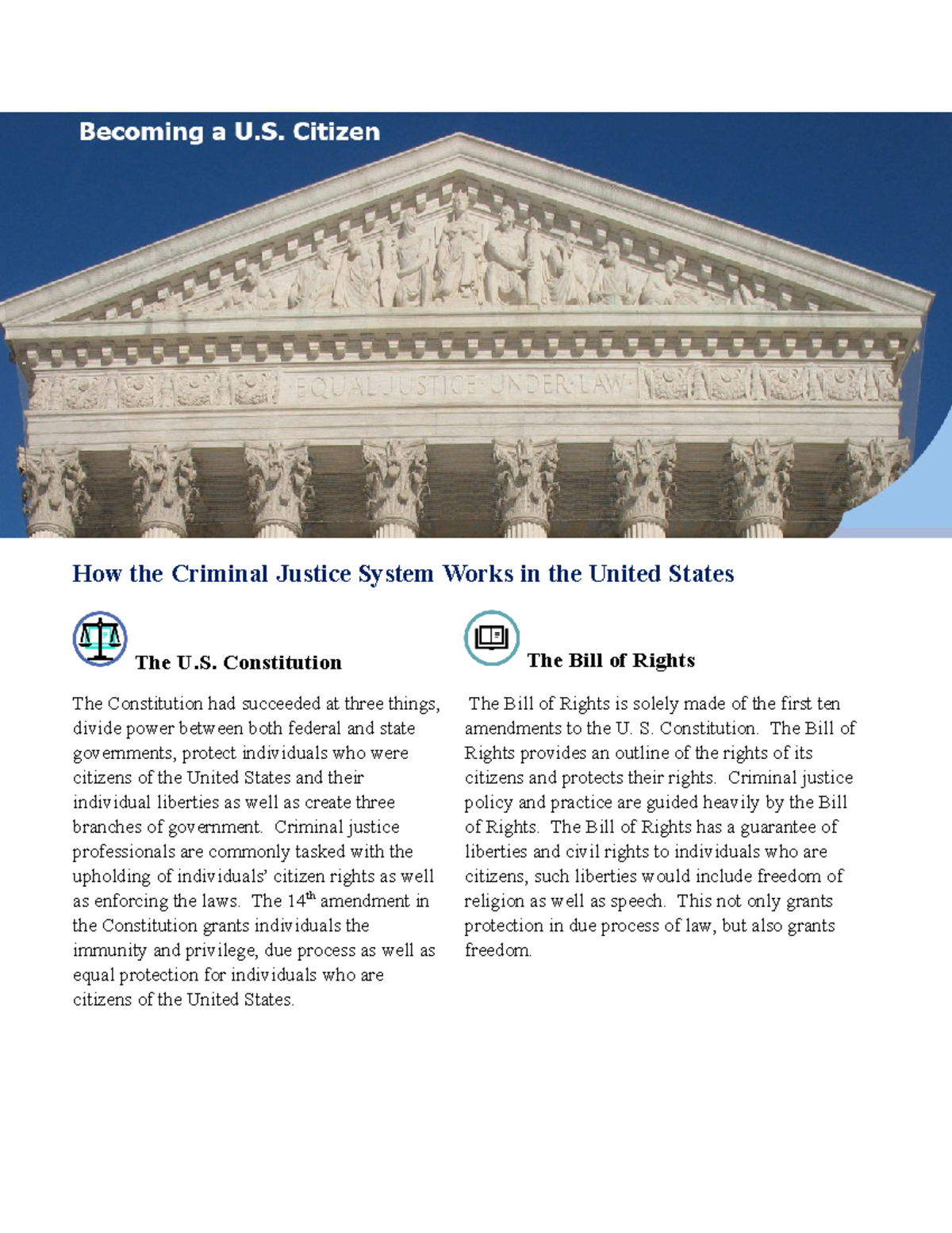 CJ 112 Project One Template - How the Criminal Justice System Works in ...