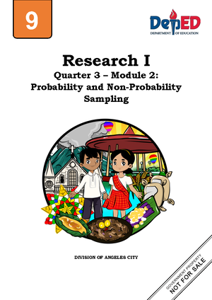 Research 9 q3 mod1 Research Design v3 - Research I Quarter 3 – Module 1 ...