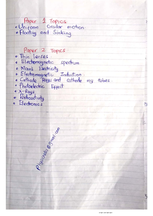 FORM 1 PHYS Simplified Notes - PHYSICS NOTES FORM 1 SIMPLIFIED VERSION ...
