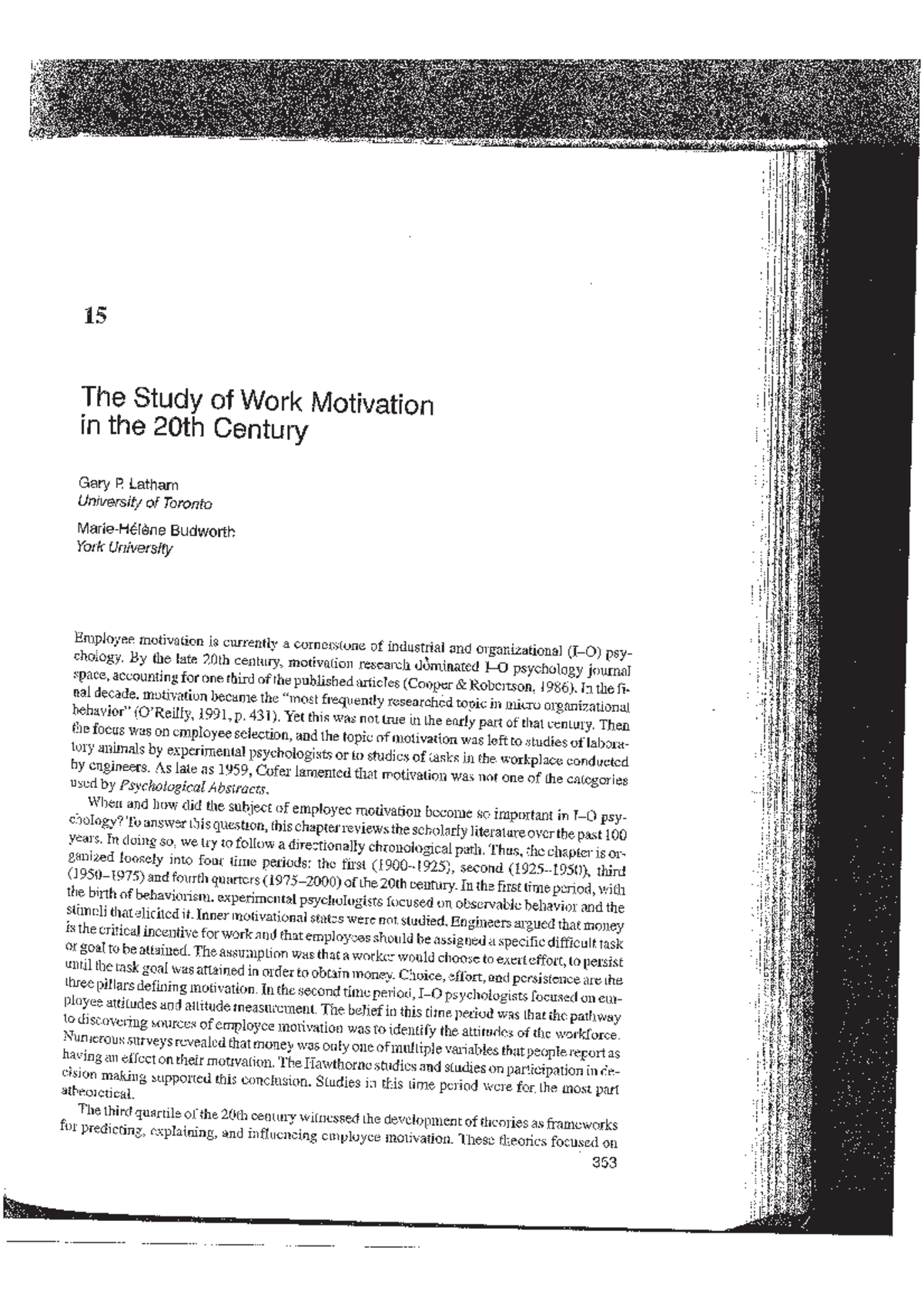 08 - The Evolution of Work Motivation Theories in the 20th Century ...