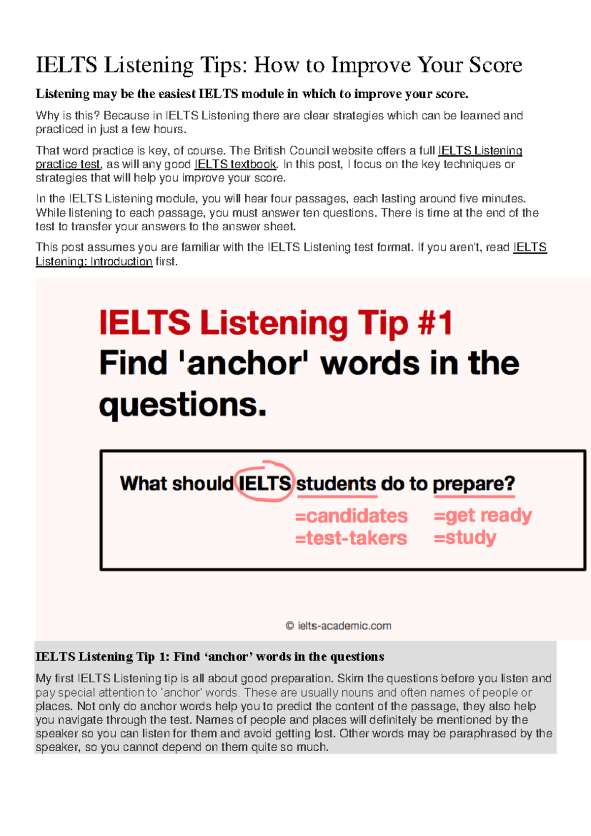 IELTS Exam Advice: Essential Tips for Listening, Reading, Writing, and ...
