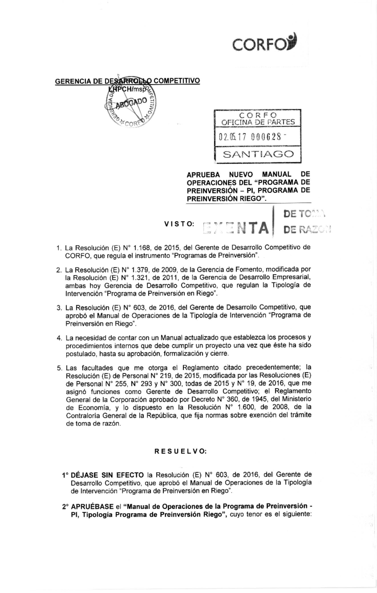 RE628 Manual de Operaciones del Programa de Preinversión en Riego PI.R ...