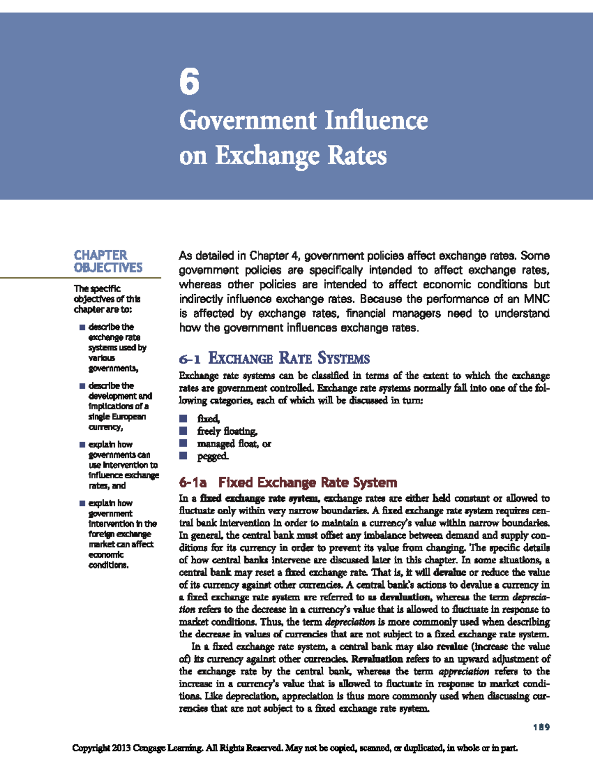Lesson 6 - Government Influence on Exchange Rates and Economic ...