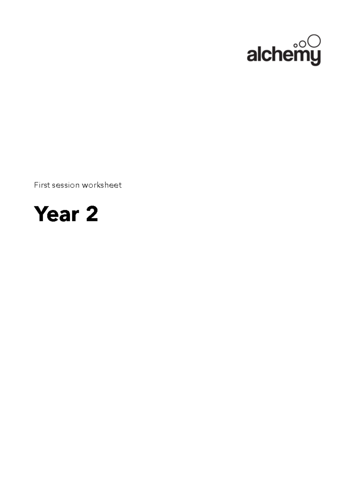 Year 2 First Session Worksheet: Mixed Math & Reading Activities - Studocu