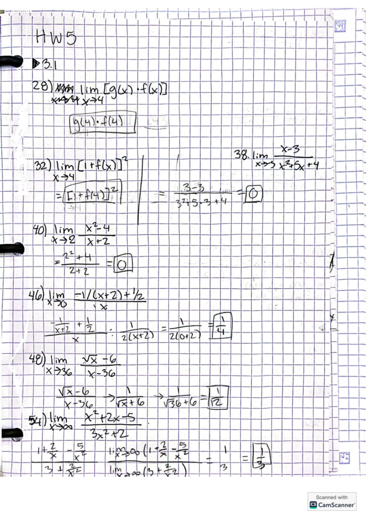 HW 5 Solutions - Math 16B Limit Problems and Calculations - Studocu