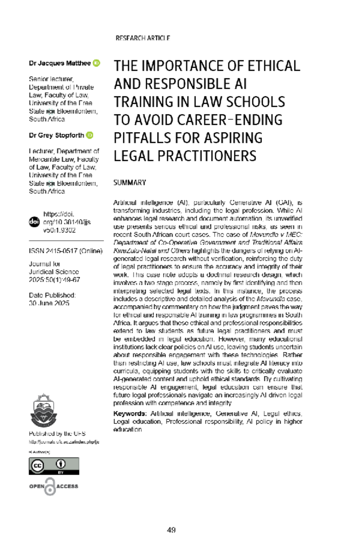 The Importance of Ethical and Responsible AI Training in Law Schools ...