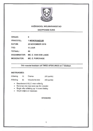 Grade 7 Dance Formal - 0 CREATIVE ARTS (DANCE) TERM 3 GRADE 7 LEARNER’S ...