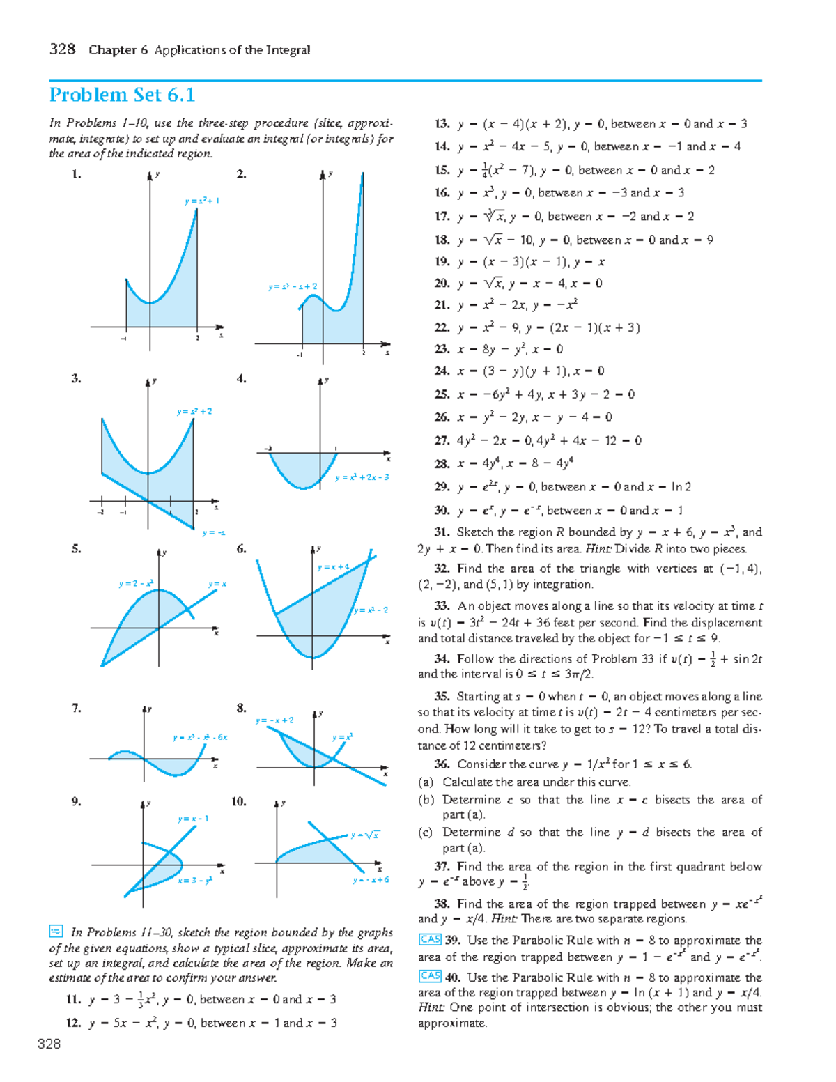 Applications of Integral Calculus - Chapter 6 Problem Set 6.2 - Studocu