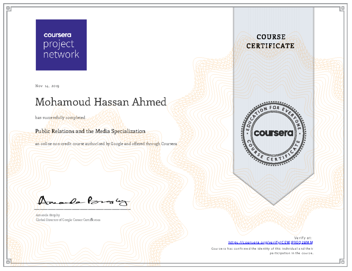 Public Relations and the Media Specialization Certificate - 2019 - Studocu