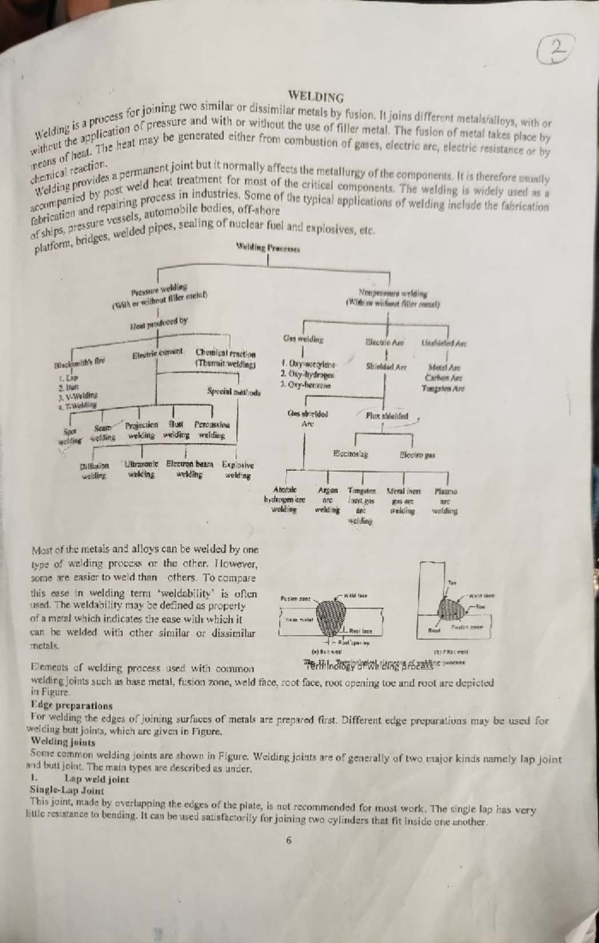 WELDING WELD 101: Comprehensive Notes on Welding Processes and ...