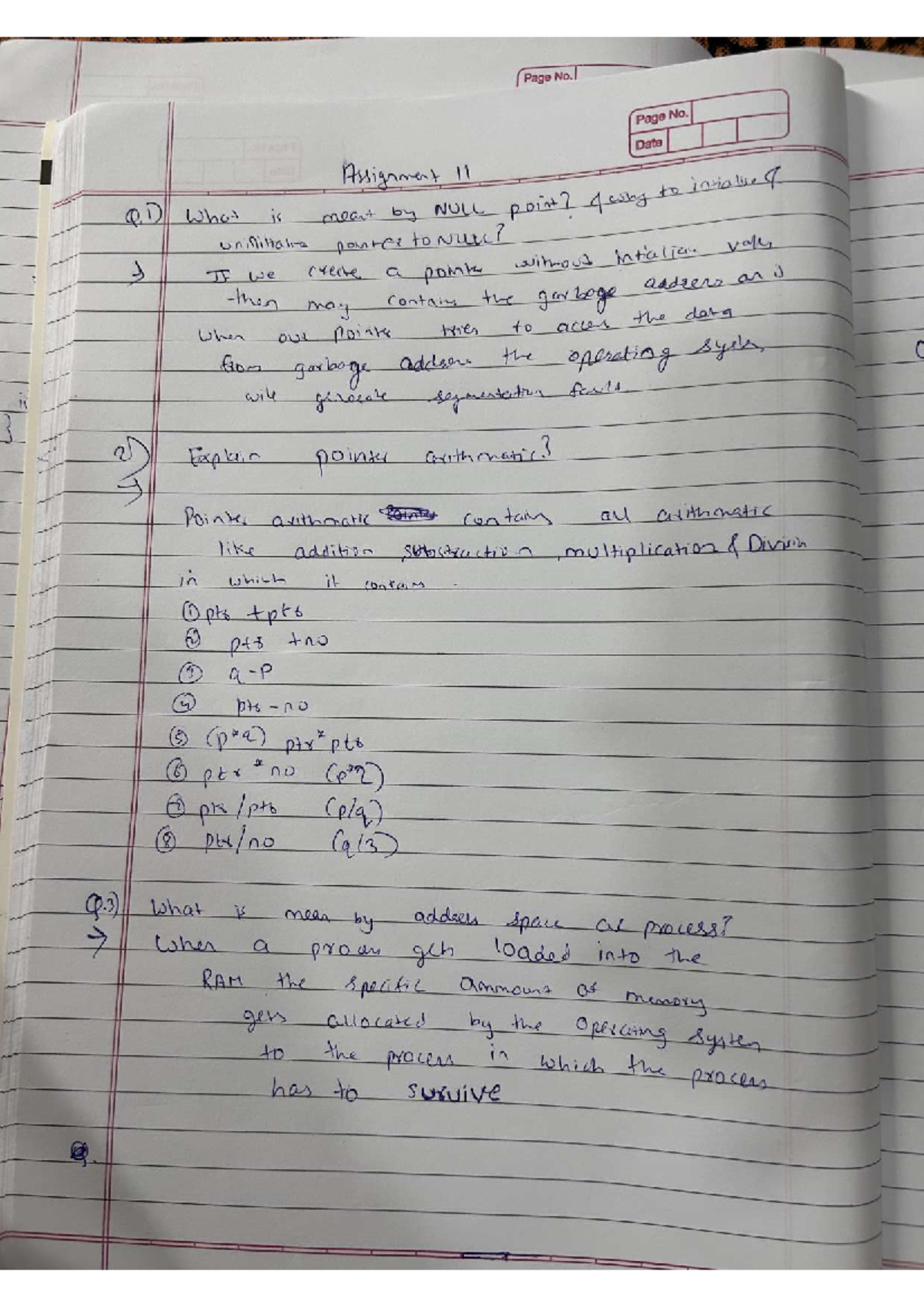 Assignment 11 - Pointer Concepts and Arithmetic Explained - Studocu