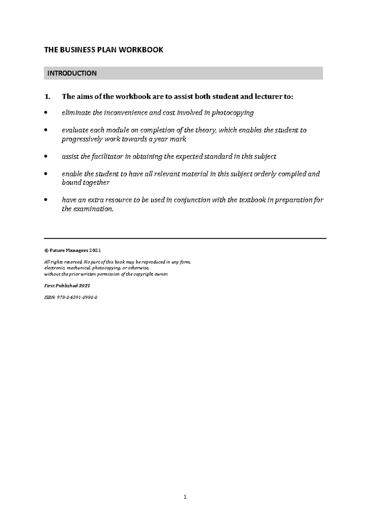 1647494244 The Business Plan Workbook - THE BUSINESS PLAN WORKBOOK ...