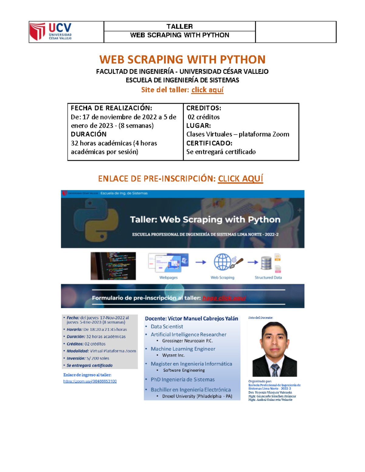 Taller Web scraping con python para alumnos - TALLER WEB SCRAPING WITH PYTHON WEB SCRAPING WITH ...