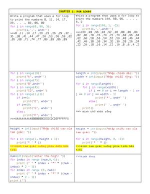 Nhập môn lập trình Python cho phân tích - IPPA233277_21_2_06 - HCMUTE - Studocu