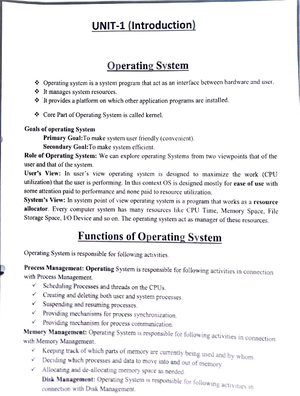 UNIT 3: CPU Scheduling & Process Management Notes - Studocu