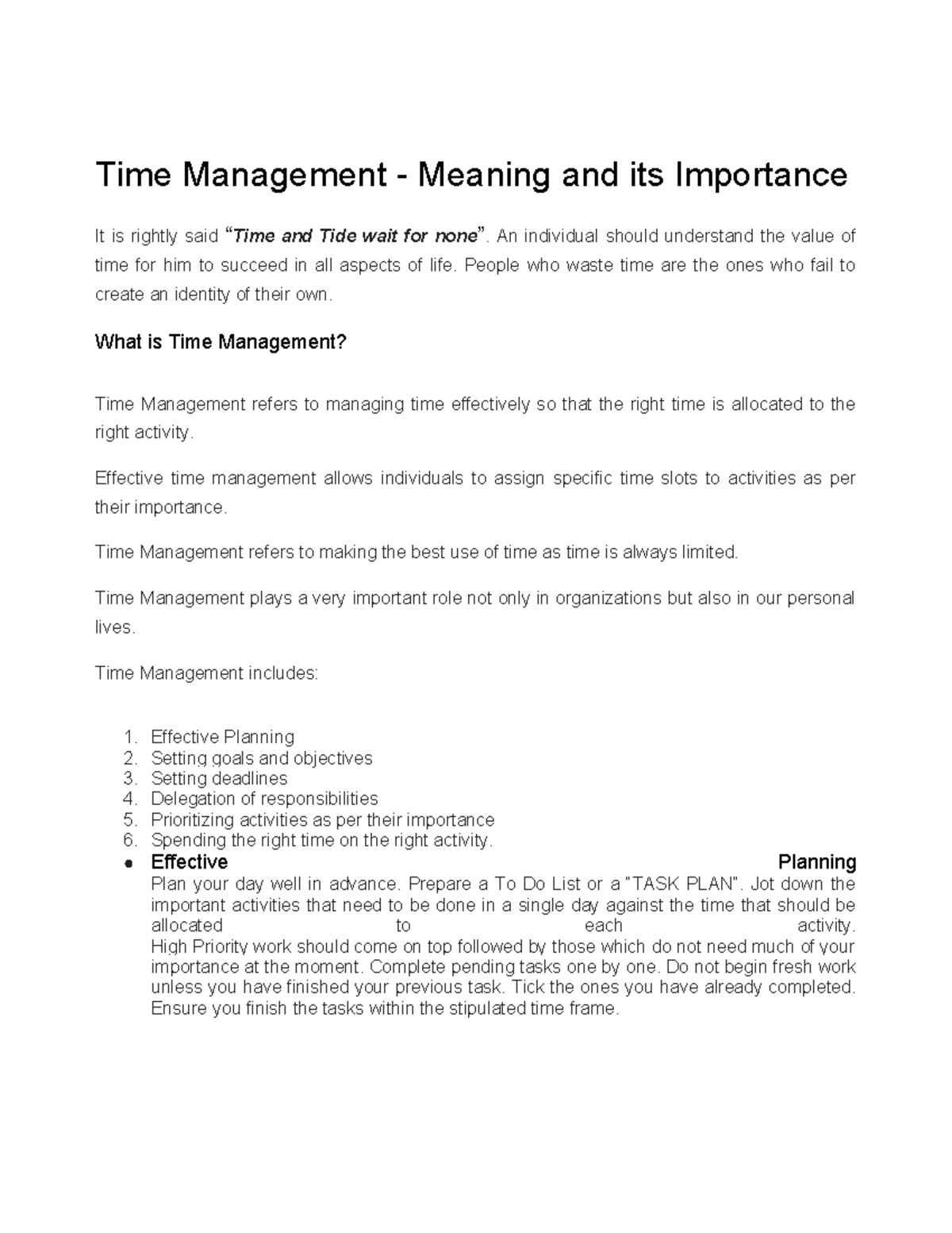 Time Management: Meaning, Importance & Effective Strategies (Softskill ...