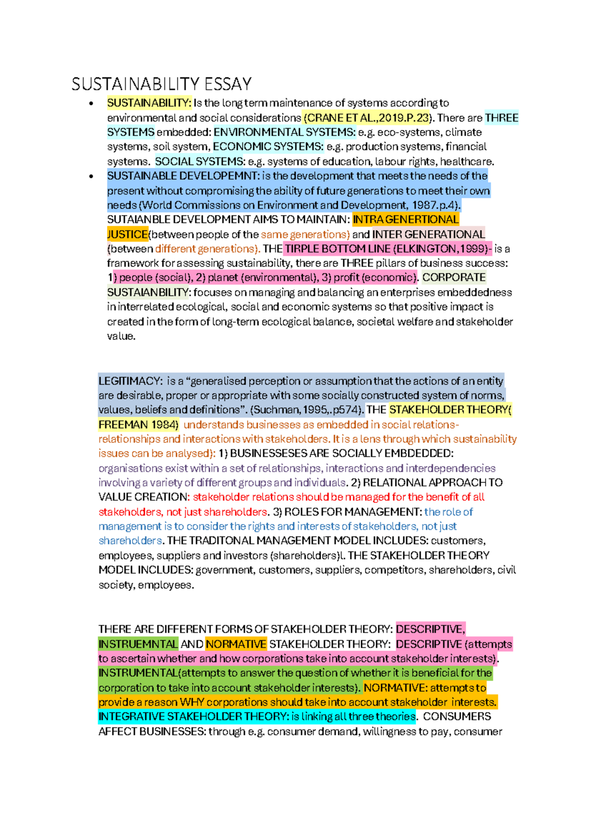 SISISI - Sustainability Essay: Exploring Systems, Stakeholders, and ...