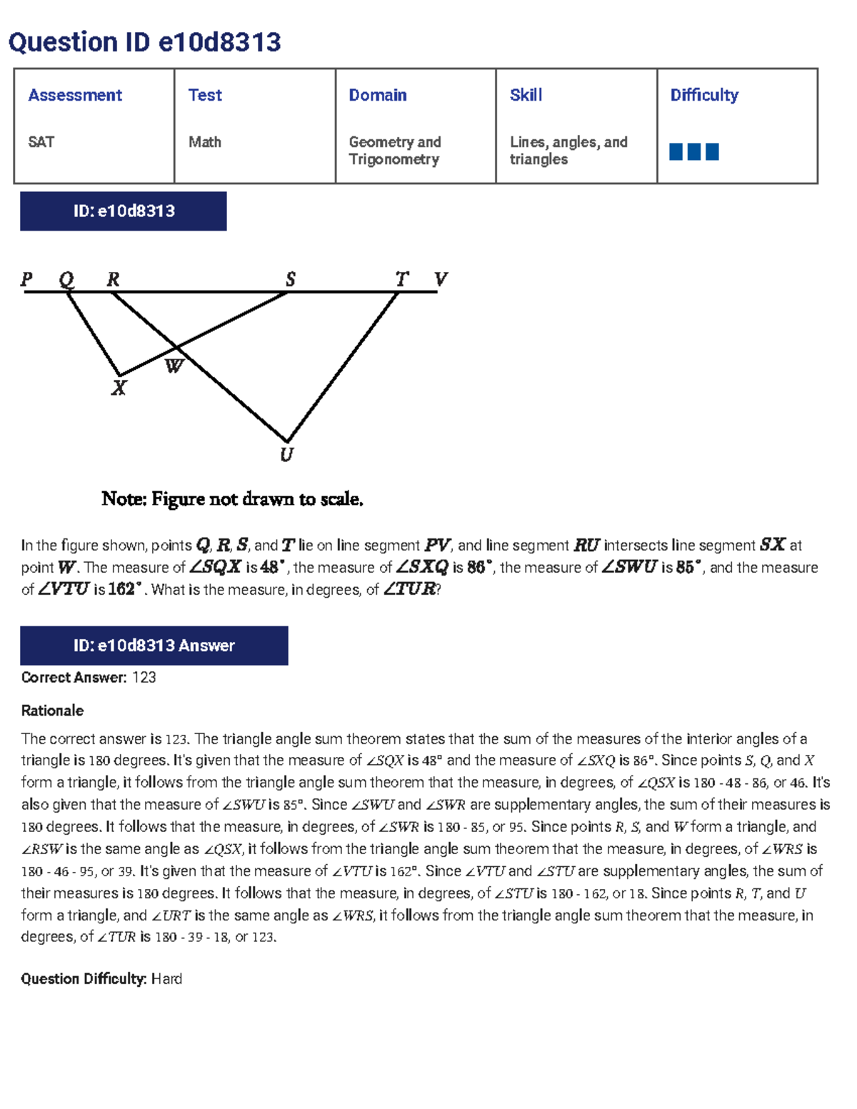 SAT Math Question Bank - Geometry & Trigonometry - Answers Included ...