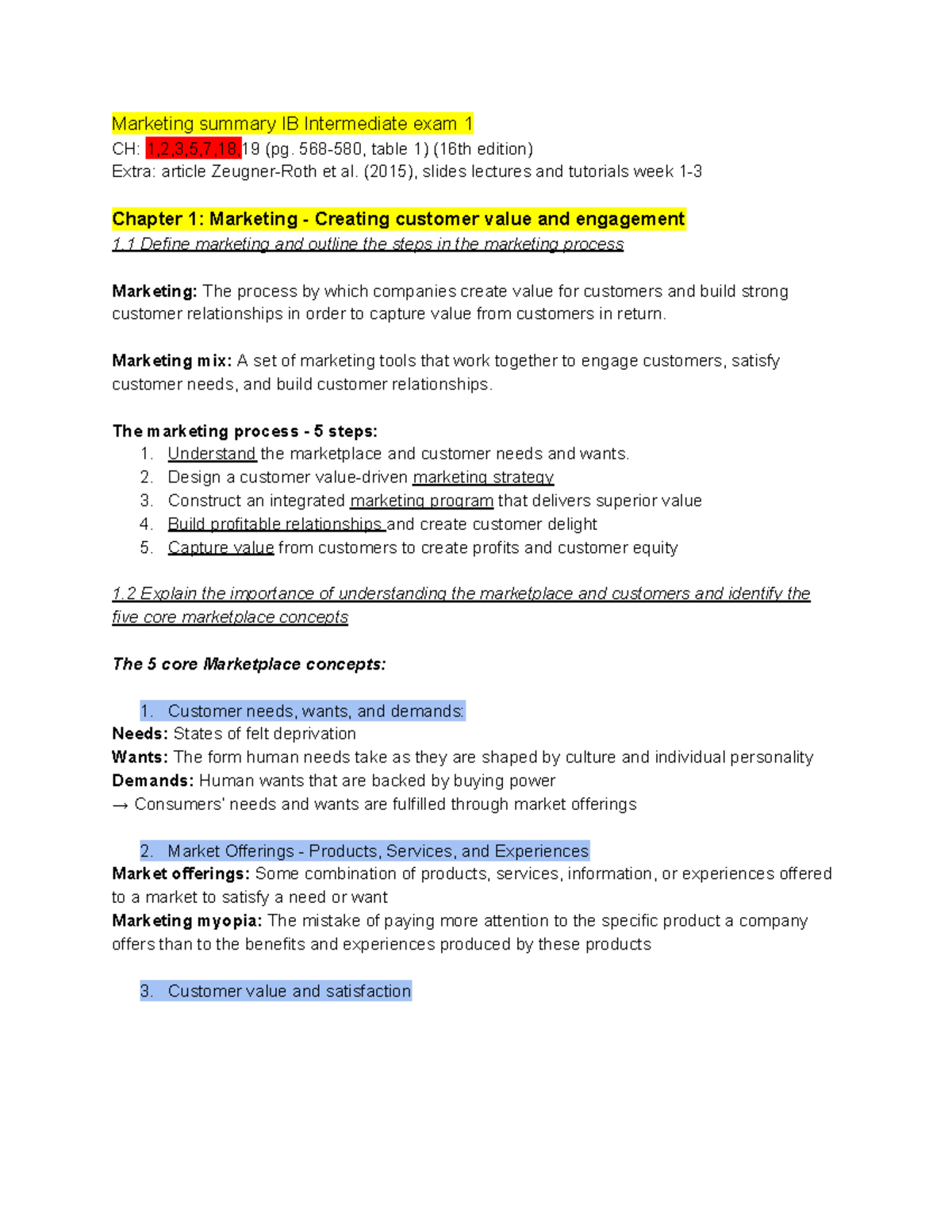 International Marketing IB Midterm Summary: Chapters 1-3 Insights ...
