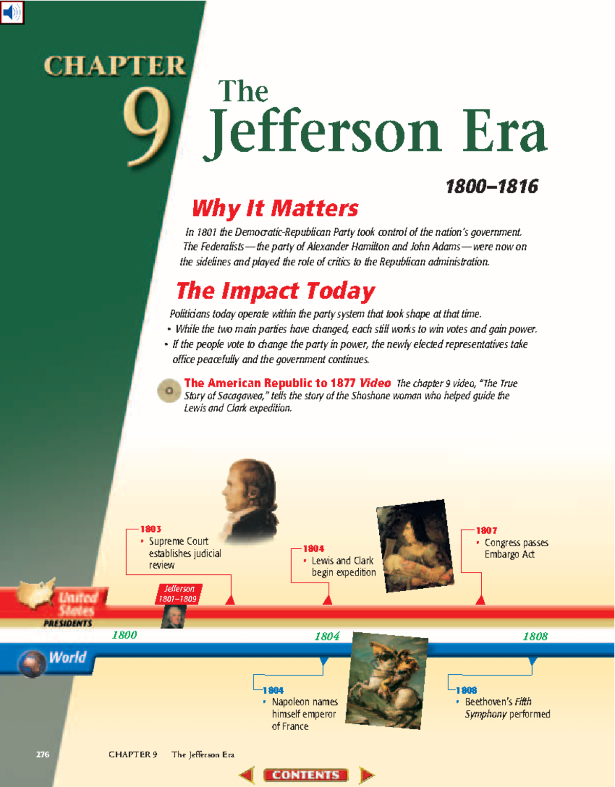 Chapter 9- The Jefferson Era - 276 Jefferson Era 1800– Why It Matters ...