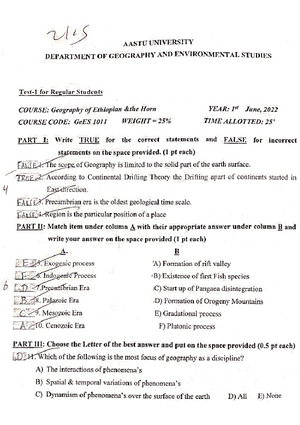 Math for NS Worksheet 4 (Chapter 3) - Addis Ababa Science and Technology University Department ...