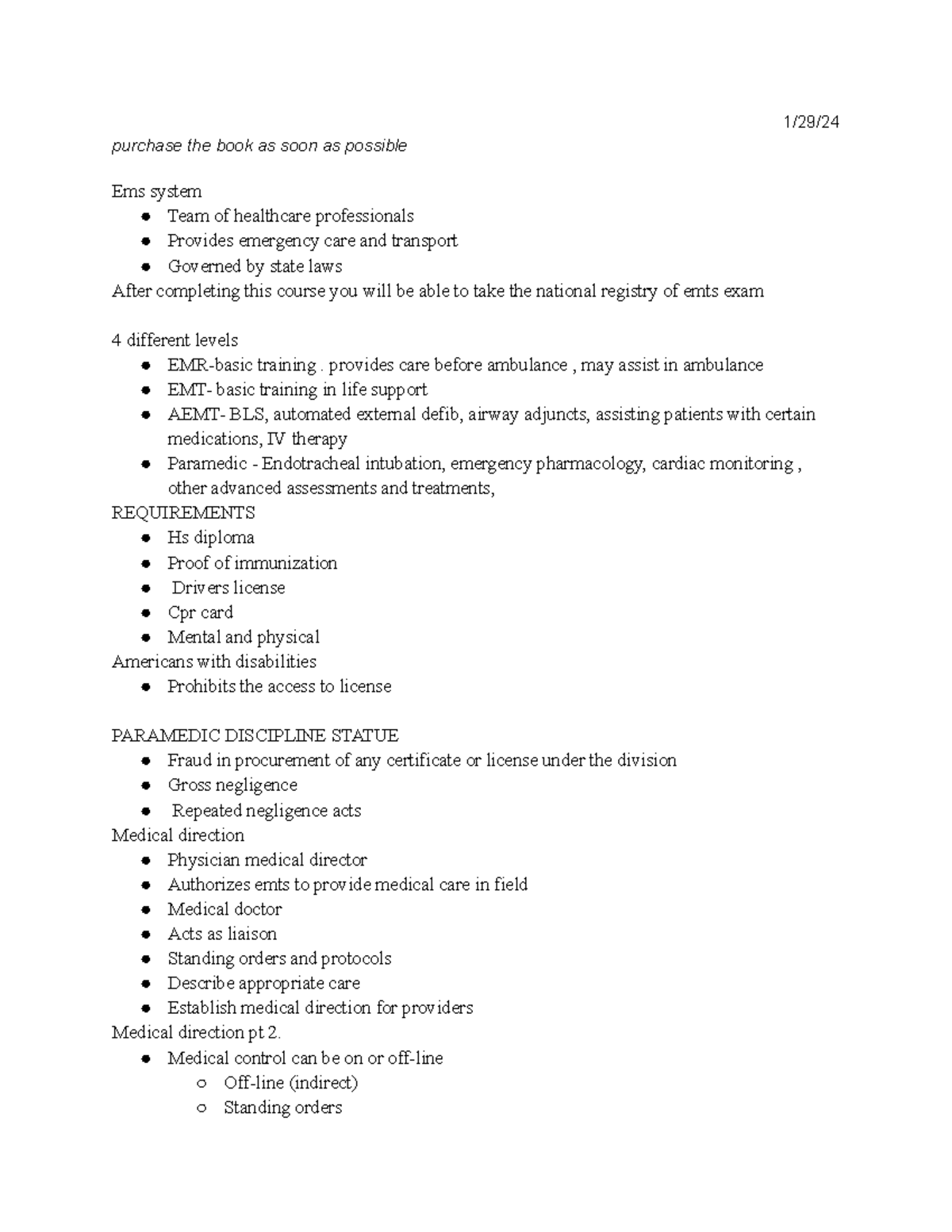 PH-49 - Chapter 1: Introduction to EMT Training Concepts and Roles ...