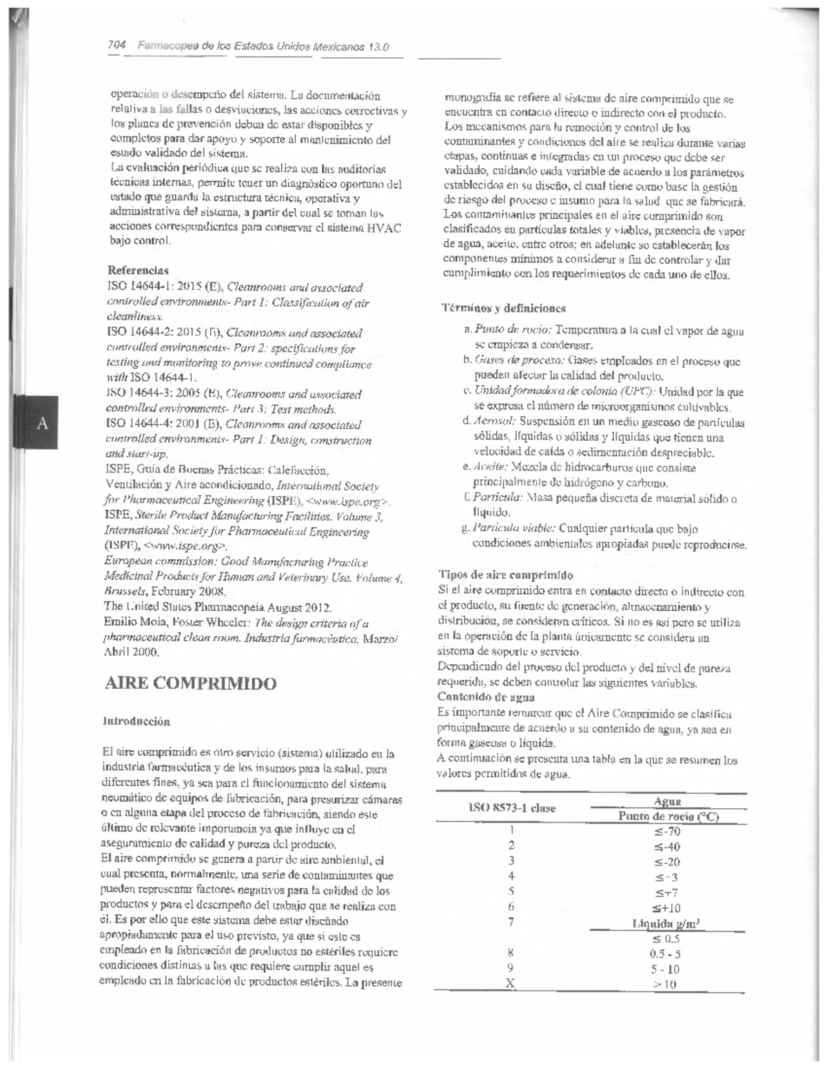 Aire comprimido - FEUM 13.0 - 704 Farmacopea de los Estados Unidos ...