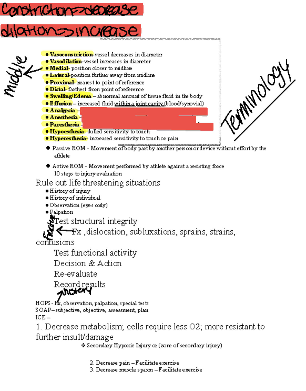 Sports Injuries: Muscle, Tendon, and Fracture Assessment (KINE 101 ...