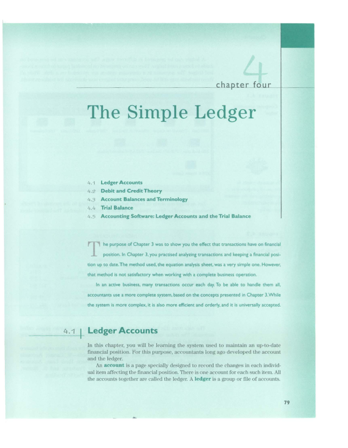 Acct 11 Chapter 4: Understanding the Simple Ledger & Account Balances ...