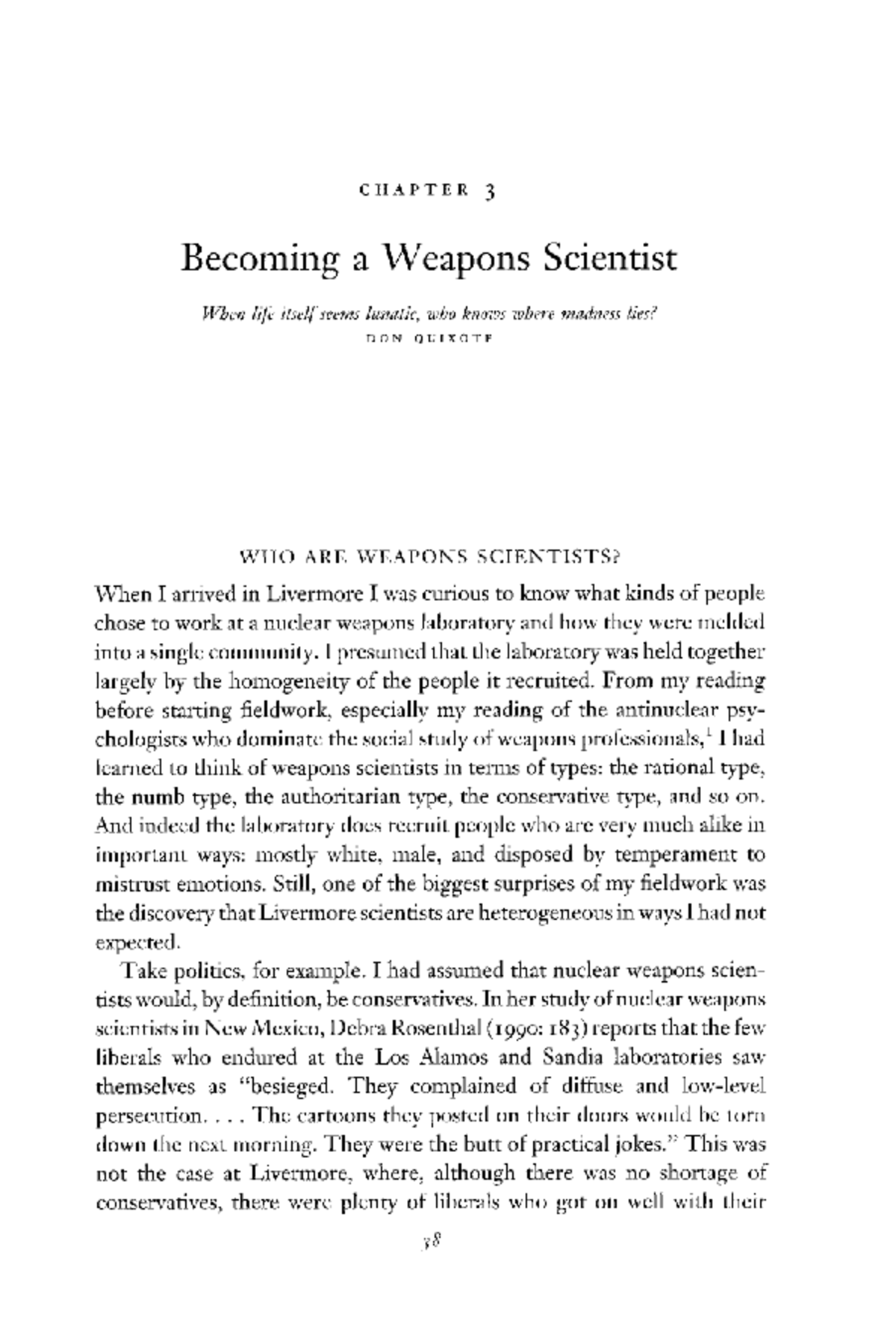 Becoming a Weapons Scientist: Social and Moral Dynamics (Course Code ...