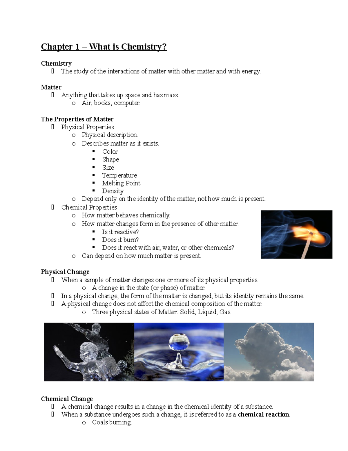 Chapter 1 – What is Chemistry - Chapter 1 – What is Chemistry ...