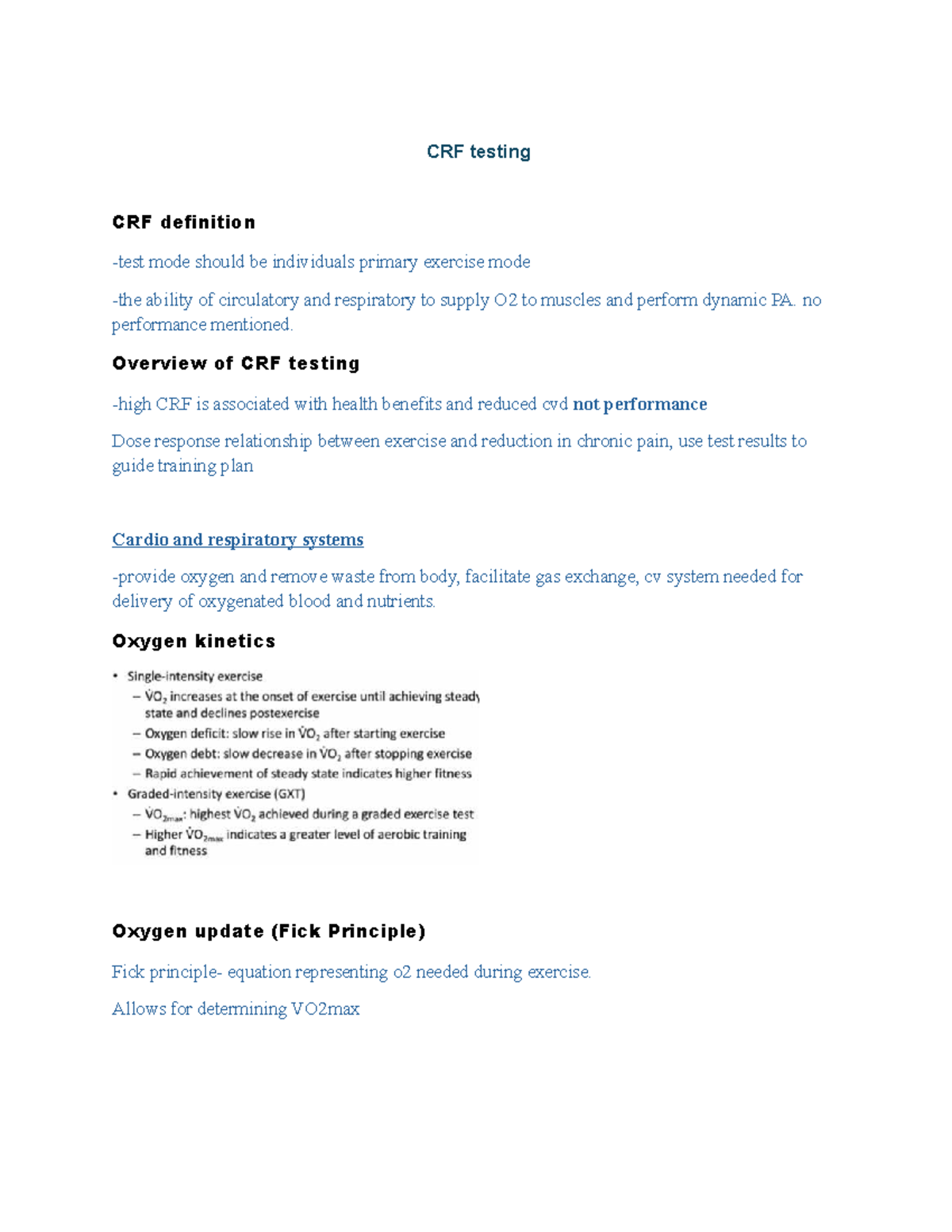 Cardiovascular Fitness (CRF) Testing: Protocols & Assessments Overview ...
