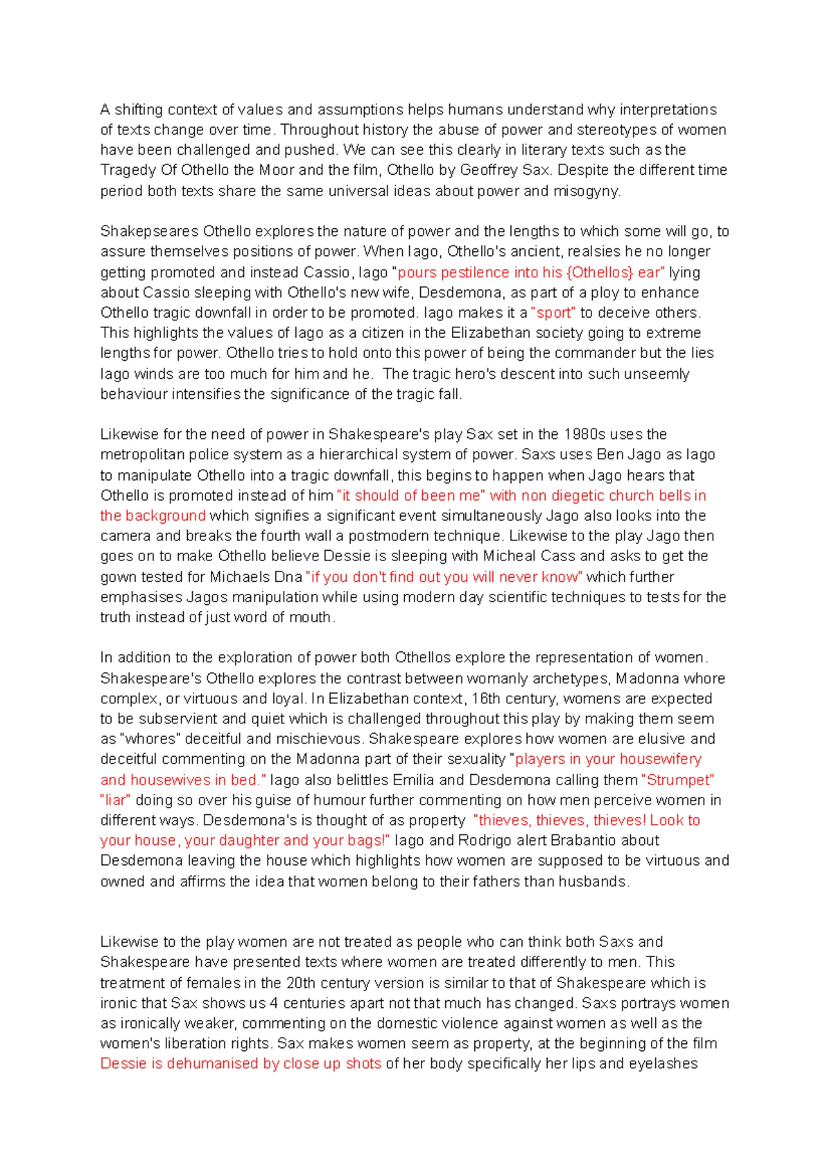 Year 12 Modern History Task 1 2024 - Task Name: Essay in Response to ...
