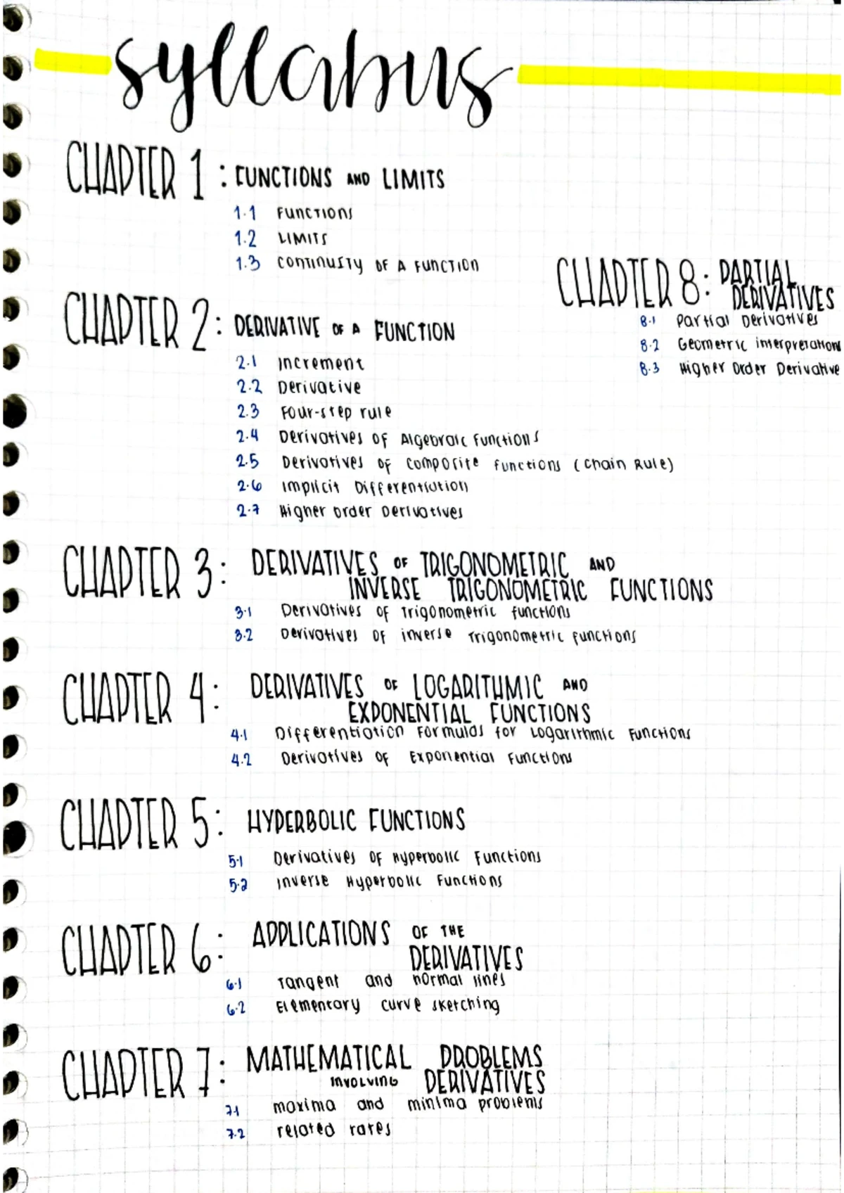 Differential Calculus Reviewer - BS Chemical Engineering - University ...