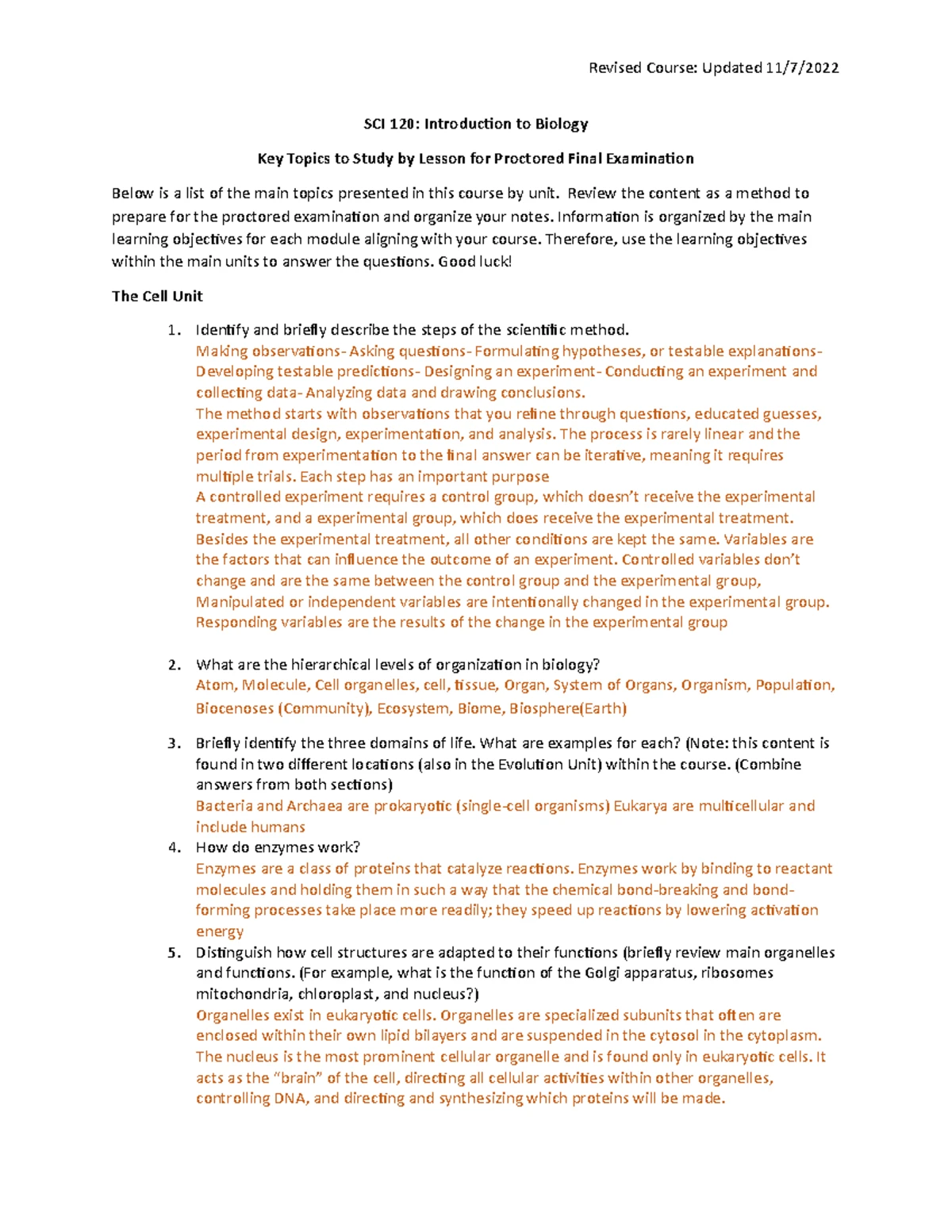 2382393 355340 - Evolution and Diversity of Life Essay Exam - Molly ...