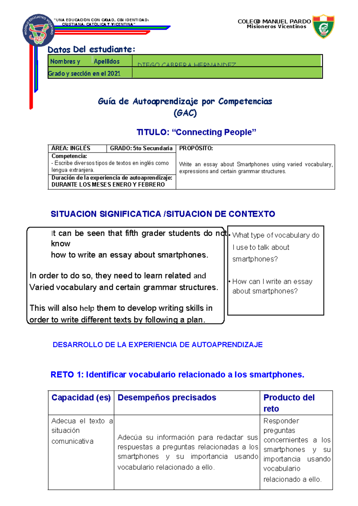5 GAC Essay Notes: Writing About Smartphones in English as a Foreign ...