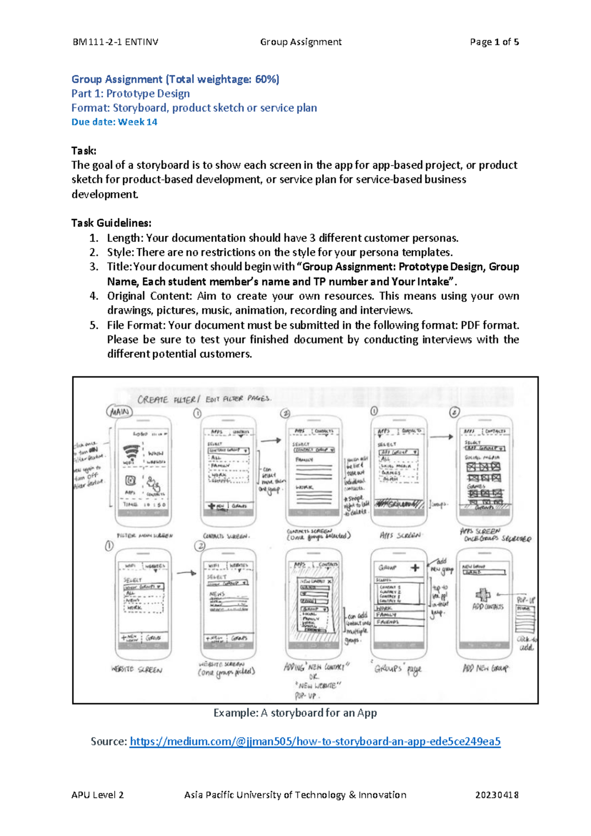 ENINV Group Assignment: Prototype Design & Business Model Canvas - Studocu