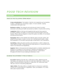Food Technology - Grade: 9 - Secondary School - Studocu