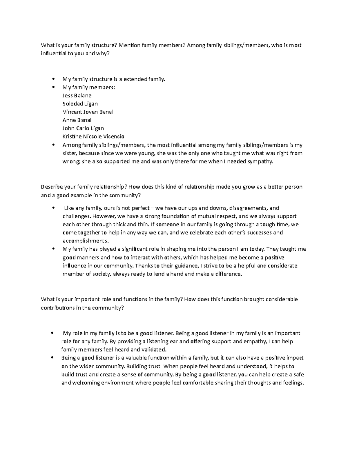 UCSP - Guide for Family Stucture - What is your family structure ...