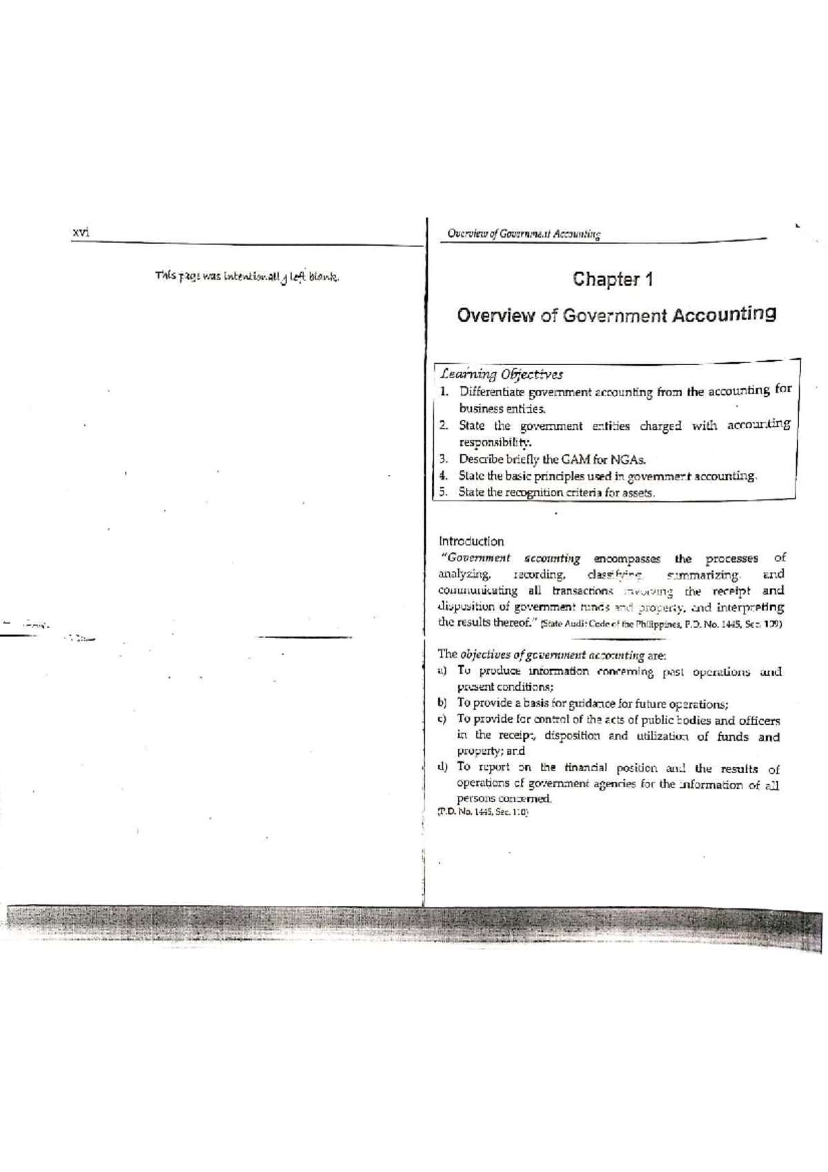 Gov Accg Chap 1-2 - Gov acc book - xvi Overview of Government ...