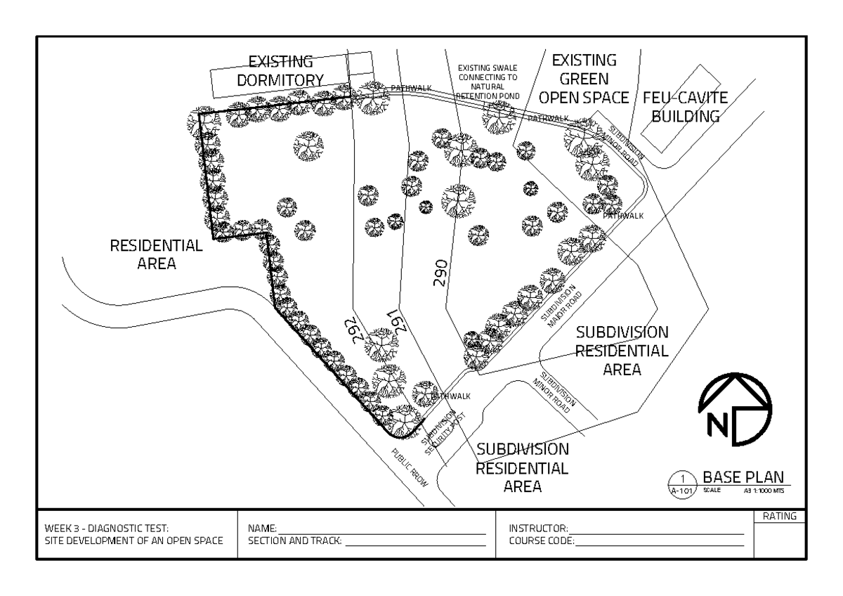Week+3 Base+Plan - A specification writing of a 1 floor plan of ...